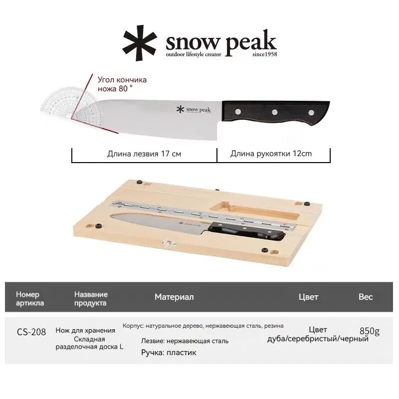 Набор складных разделочных досок SnowPeak для кемпинга