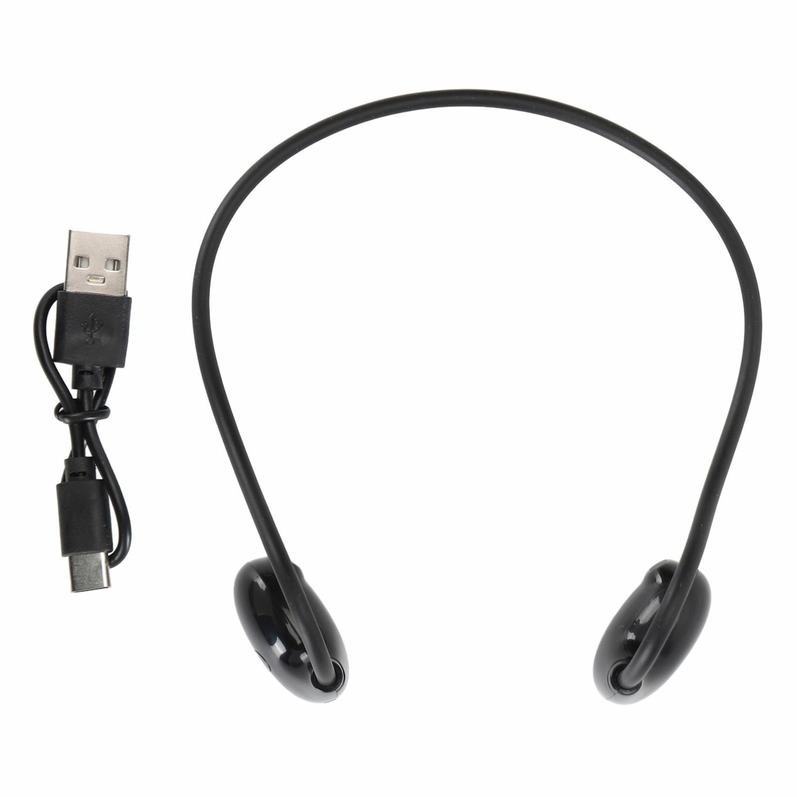 Гарнитура Bluetooth V5.3 EDR с воздушной проводимостью, чистое качество звука, водонепроницаемая, открытая спортивная гарнитура для телефона, ноутбука, черная