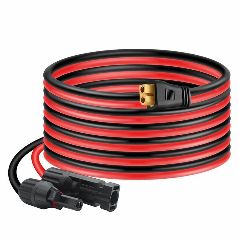XT60 кабель: "Удлинитель 10FT", зарядный кабель к солнечным панелям 12AWG / разъём XT60. 12AWG XT60 10FT