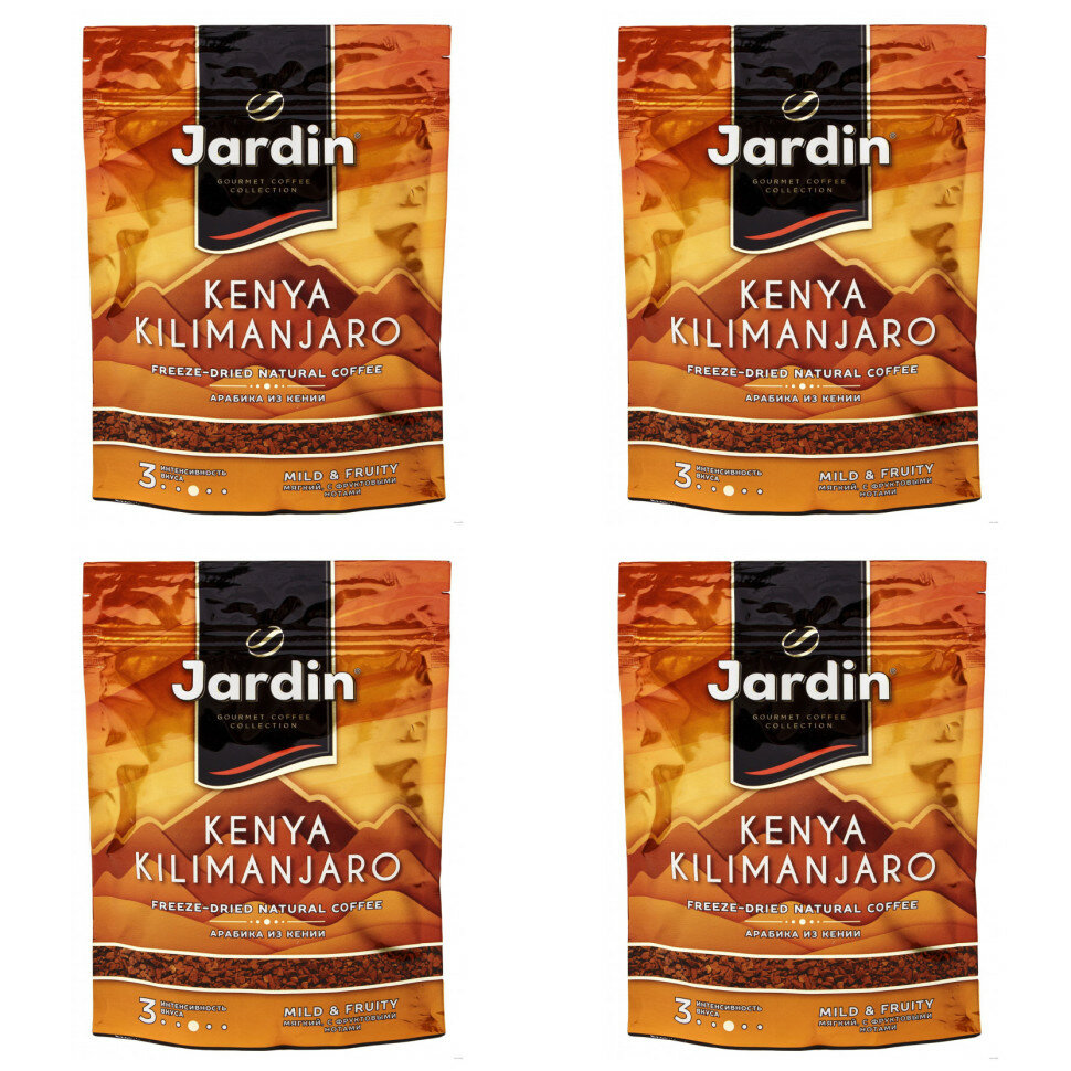 Кофе растворимый Jardin Kenya Kilimanjaro, м/у, 150 г (комплект 4 шт.) 6010187