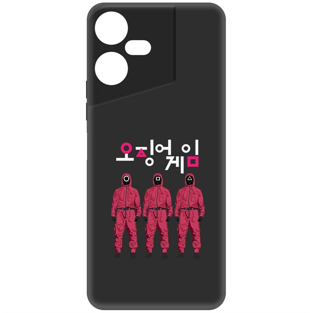 Чехол-накладка Krutoff Soft Case Игра в кальмара-Персонал для TECNO Pova Neo 3 черный