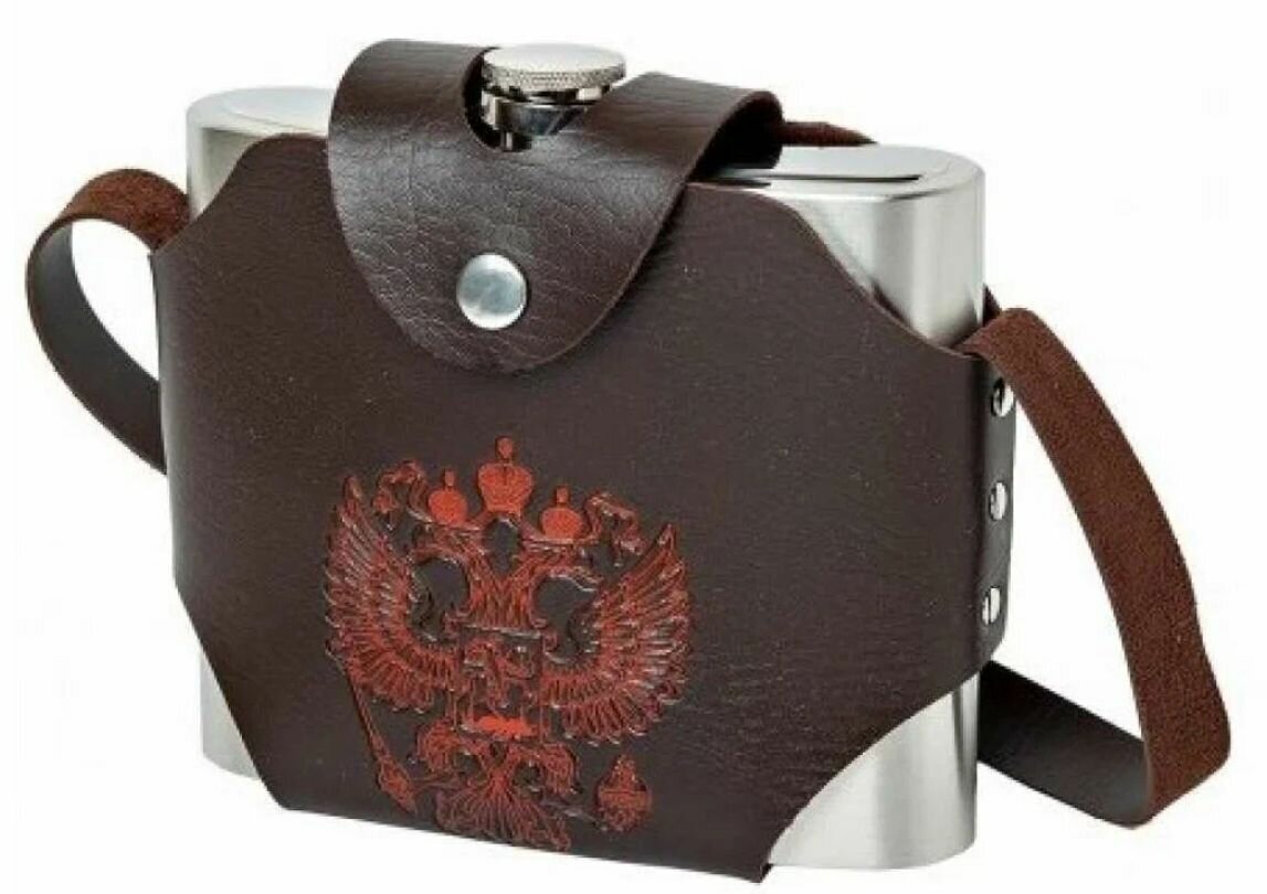 Фляжка 32oz в чехле с гербом