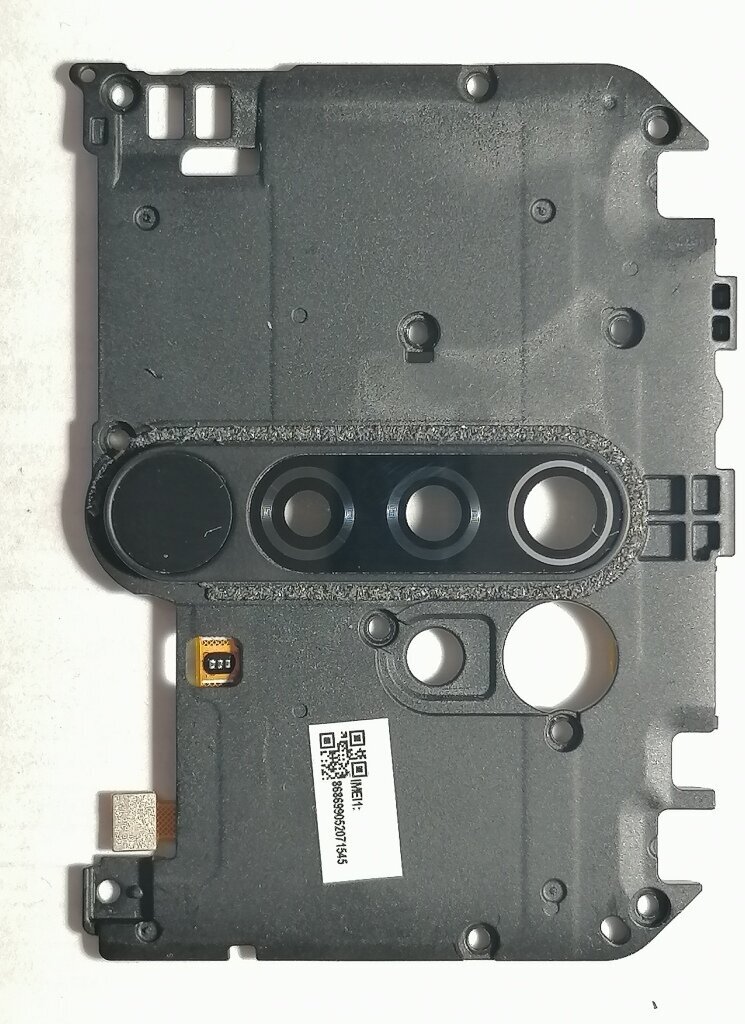 Крышка материнской платы, стекло камеры, сканер отпечатка пальцев Xiaomi Redmi 9 (снятый, оригинал)
