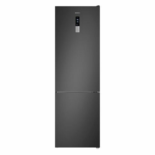 Холодильник двухкамерный MAUNFELD MFF200NFSBE Total No Frost, черная сталь