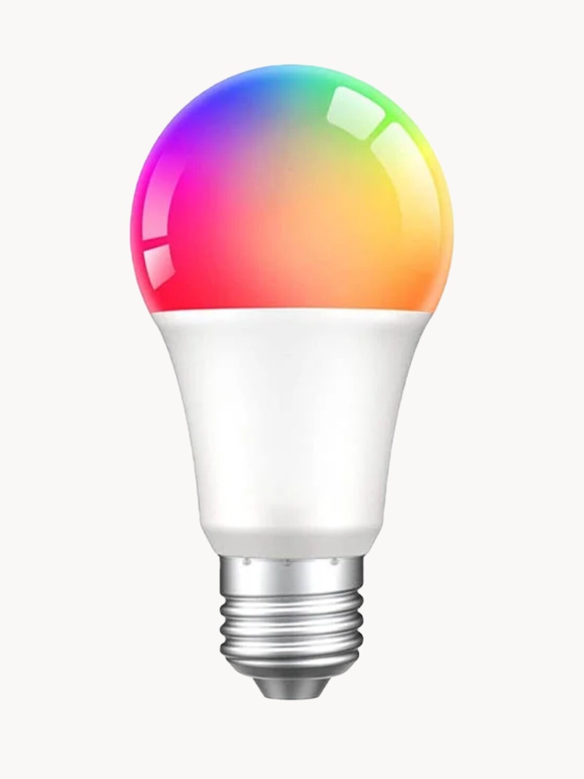 Bluetooth умная лампа RGB 9 Вт E27 цоколь , груша - 1 штука в коробке