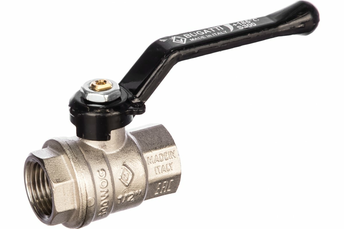 Bugatti OREGON 1/2 в/в шаровый кран с ручкой, 3000163 ИС.081010, водоснабжение