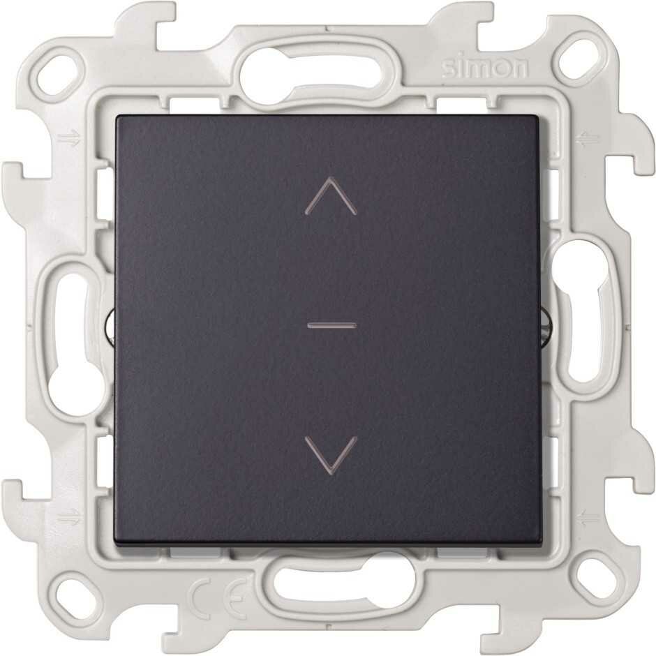 Simon 24 Графит Выключатель жалюзи 3-позиционный 10A 250В~ 2420333-038