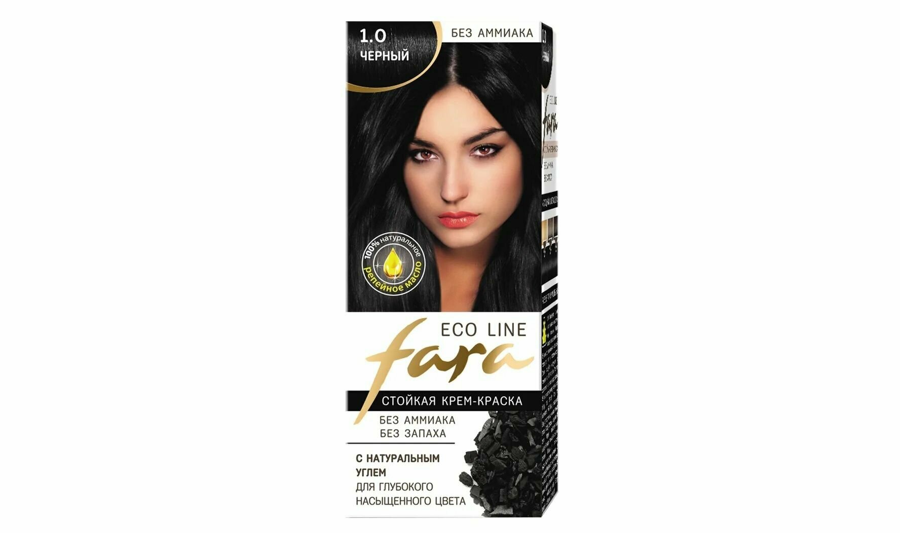 Fara Краска для волос "Eco Line", тон 1.0 черный, 125 мл