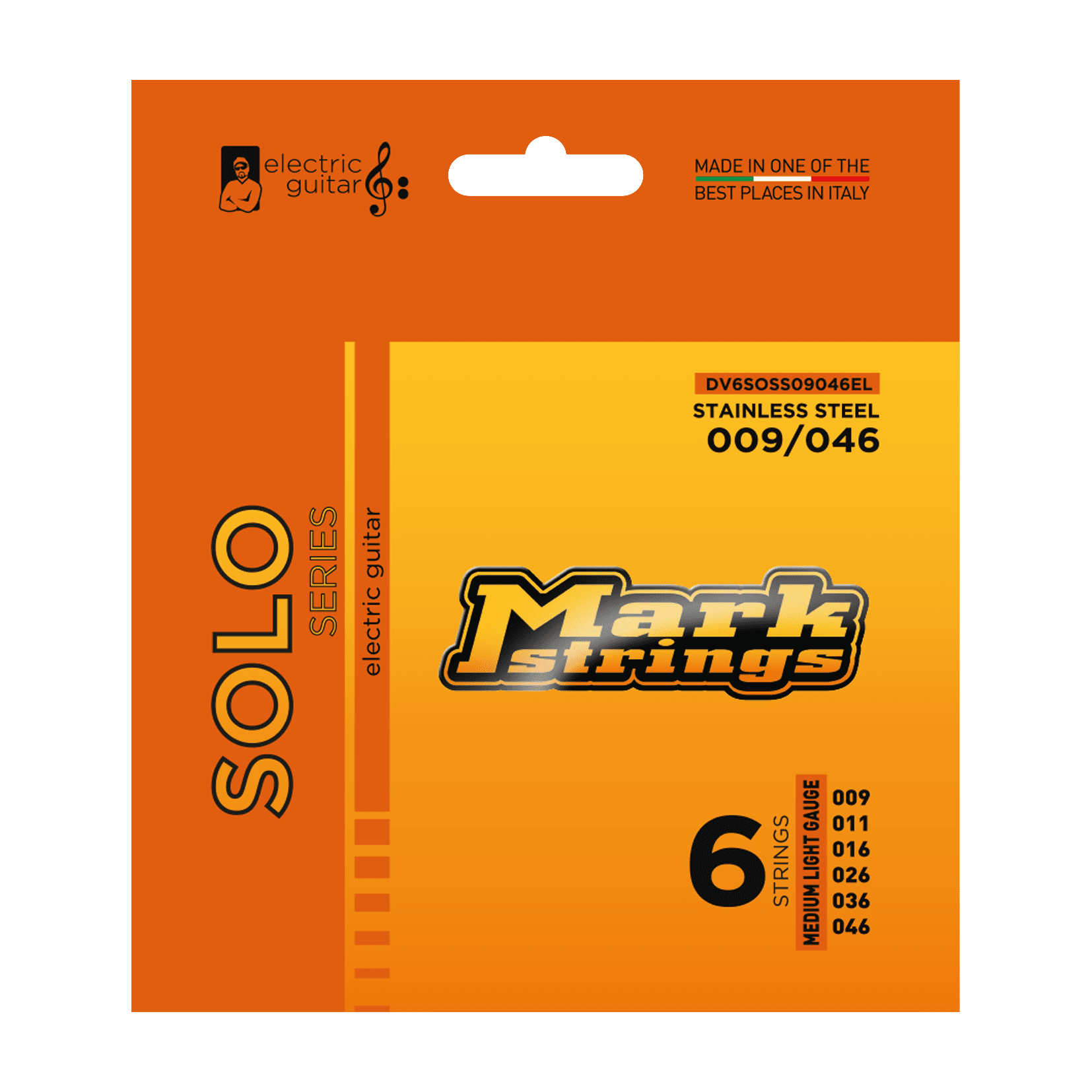 Струны для 6-струнной электрогитары, сталь, Markbass Solo Series DV6SOSS09046EL - (9-46)