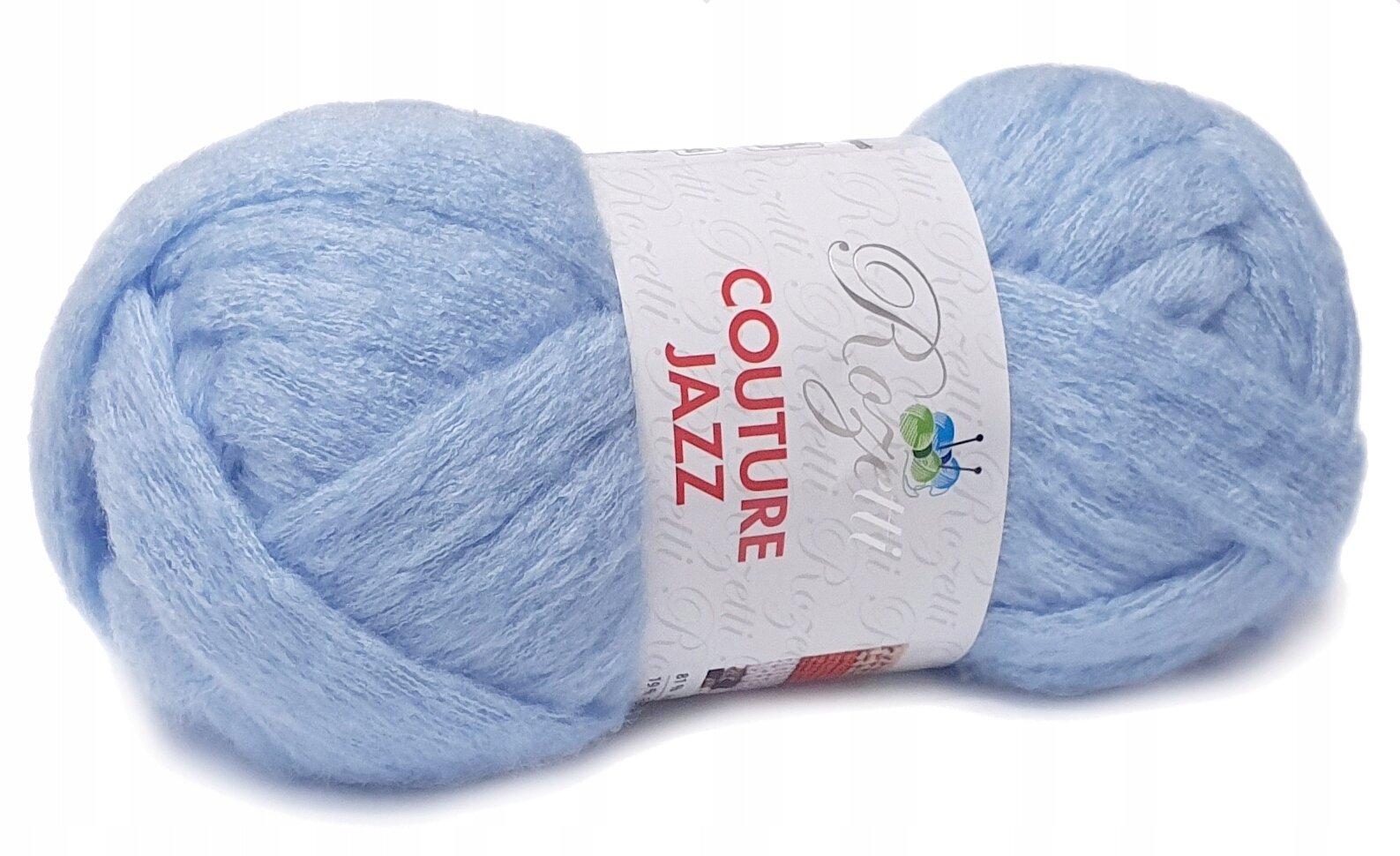 Пряжа Rozetti "Couture Jazz" акрил 81%, полиамид 19%, 100гр/15м (240-07 Голубой) 1 упаковка (3 мотка)