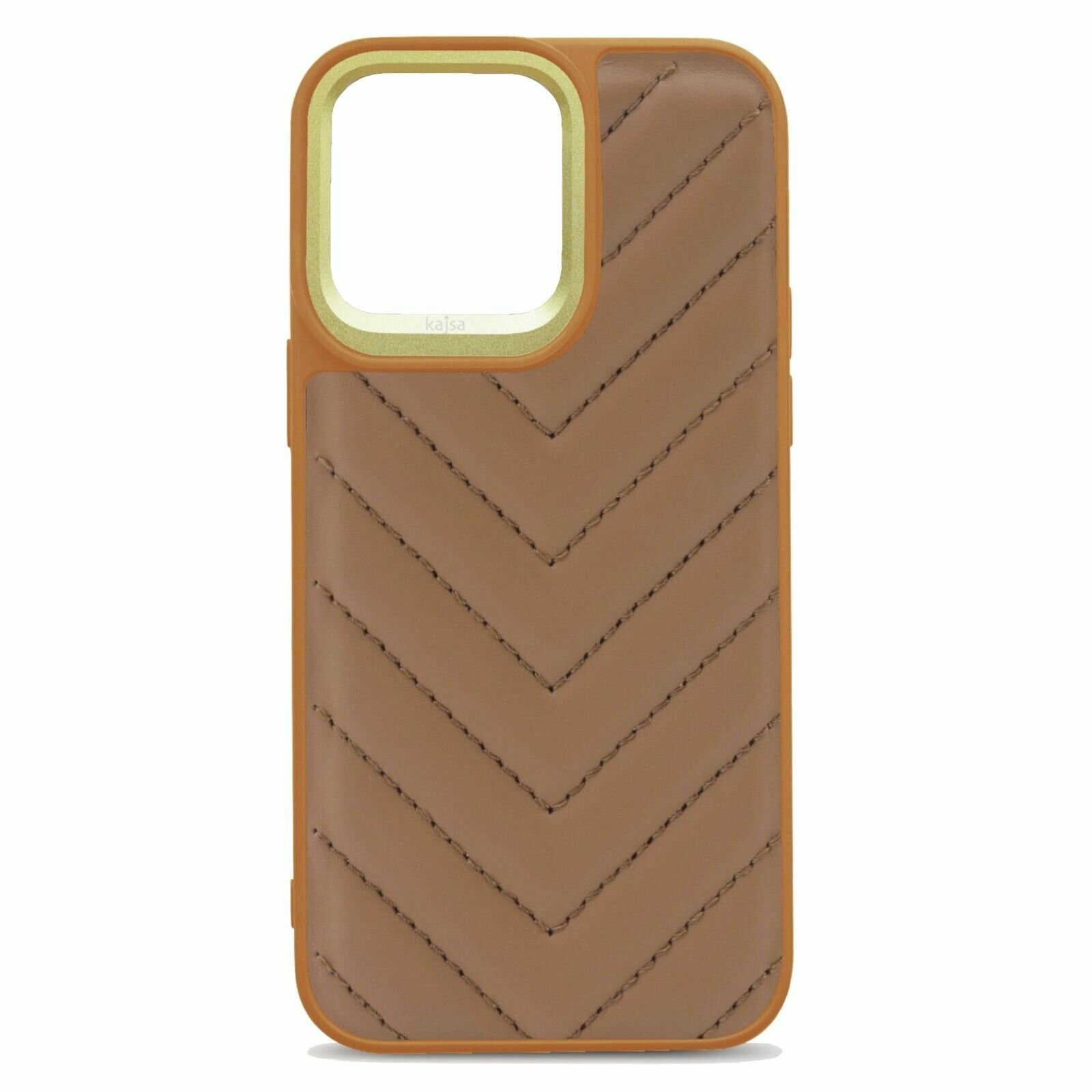 Чехол противоударный iPhone 14 Pro Max Kajsa Dale Collection Бежевая кожа