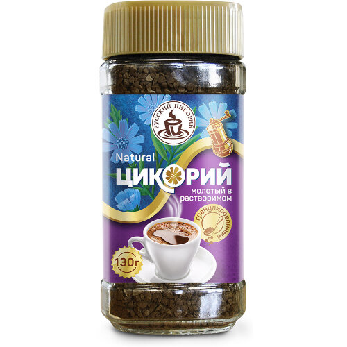Цикорий Русский Цикорий молотый растворимый гранулированный 130 г