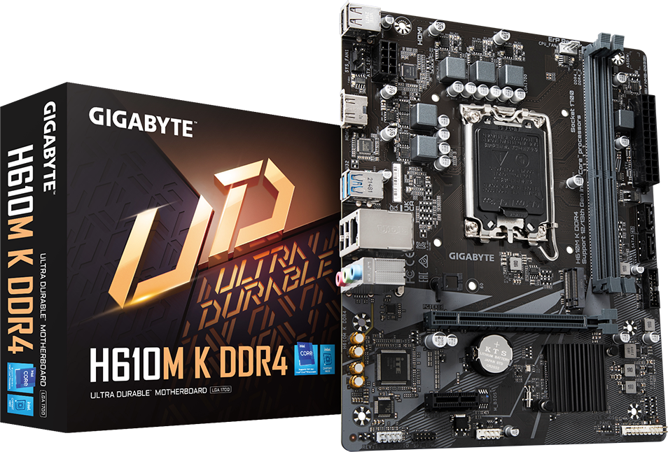 Материнская плата Gigabyte H610M K DDR4 Socket 1700, оригинал