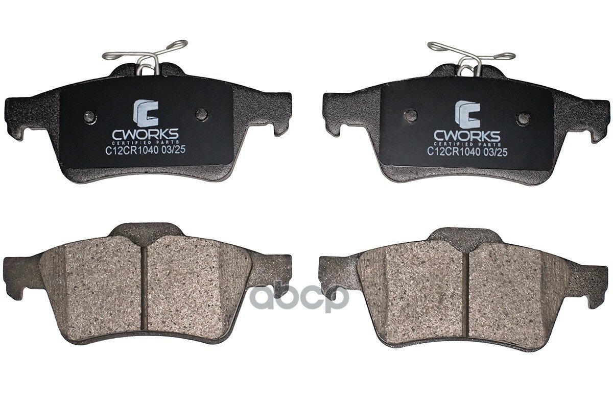 Колодки тормозные дисковые CWORKS арт. c12cr1040