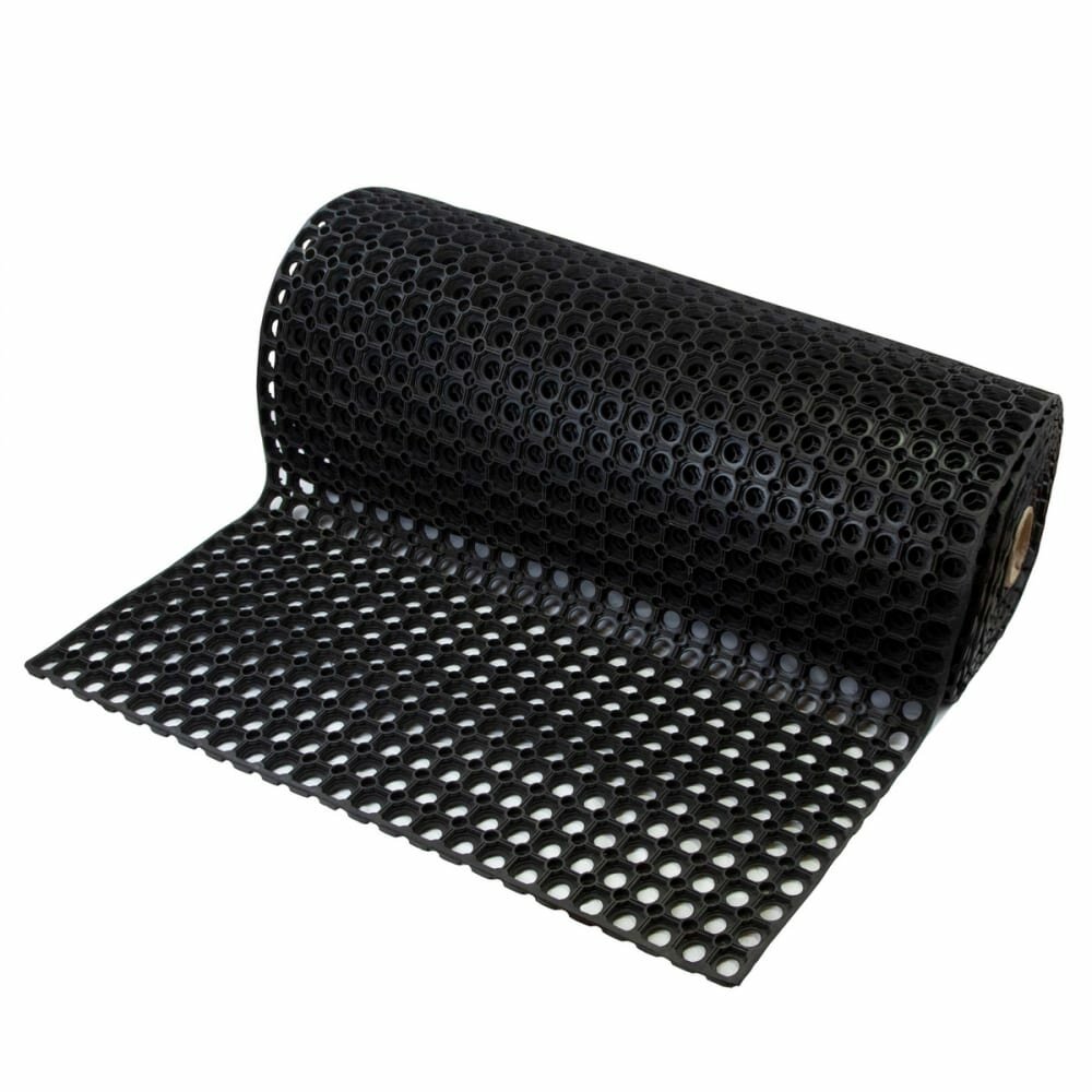 Коврик-дорожка SunStep 30-042, грязесборная, 1x10м, резина, черный