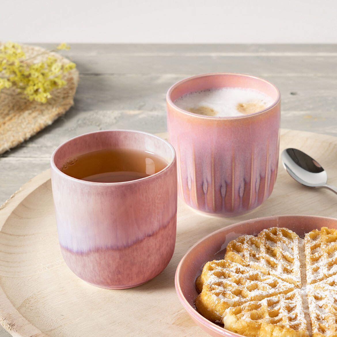 Набор кружек 300 мл/2 шт, Perlemor Coral, like. by Villeroy & Boch, Премиум- Фарфор