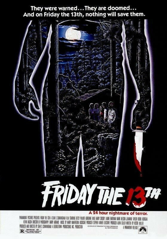 Плакат, постер Пятница 13-е (Friday the 13th), Шон С. Каннингэм на бумаге, размер 21х30см