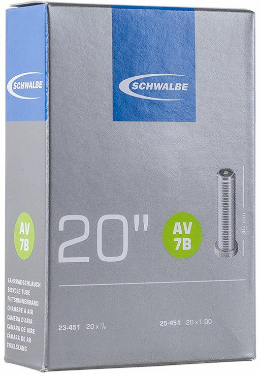 Камера SCHWALBE 20x1.00 23/25-451 авто AV7B IB AGV 40mm