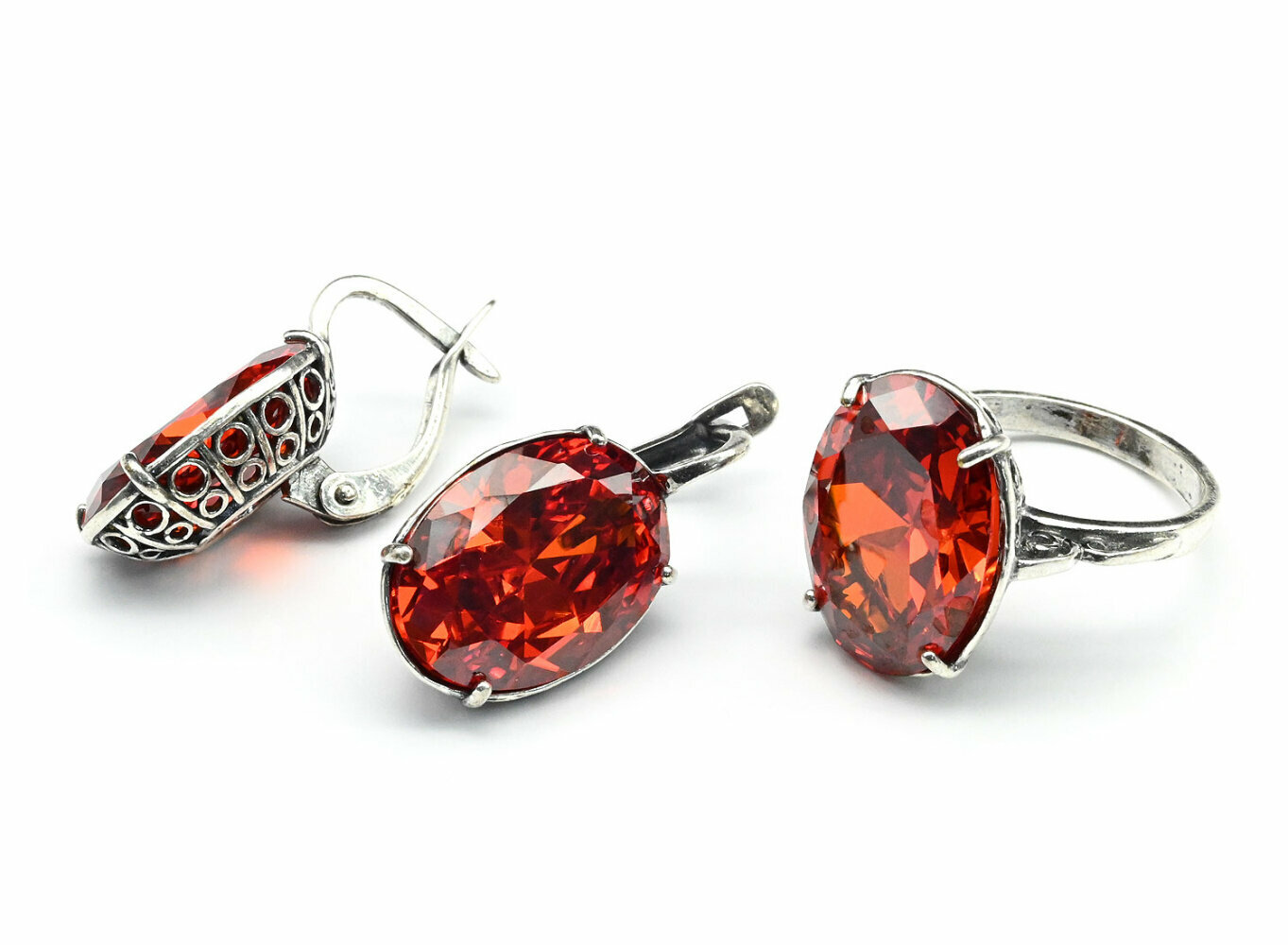 Серьги, циркон