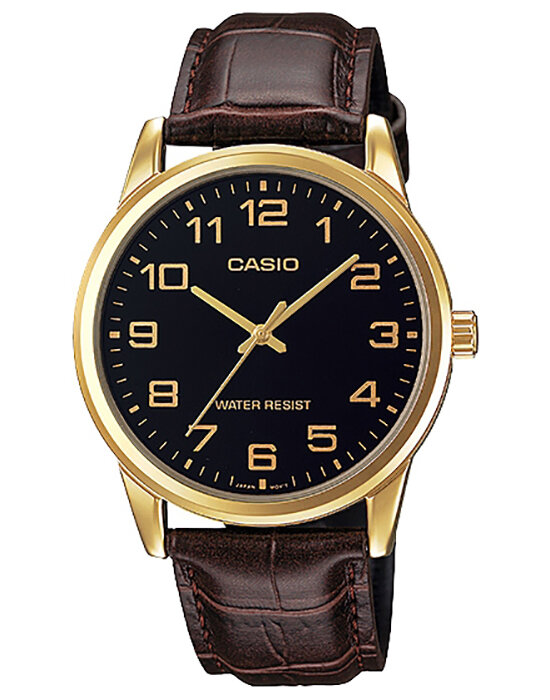 Наручные часы CASIO Collection, золотой, коричневый, черный — фото 1