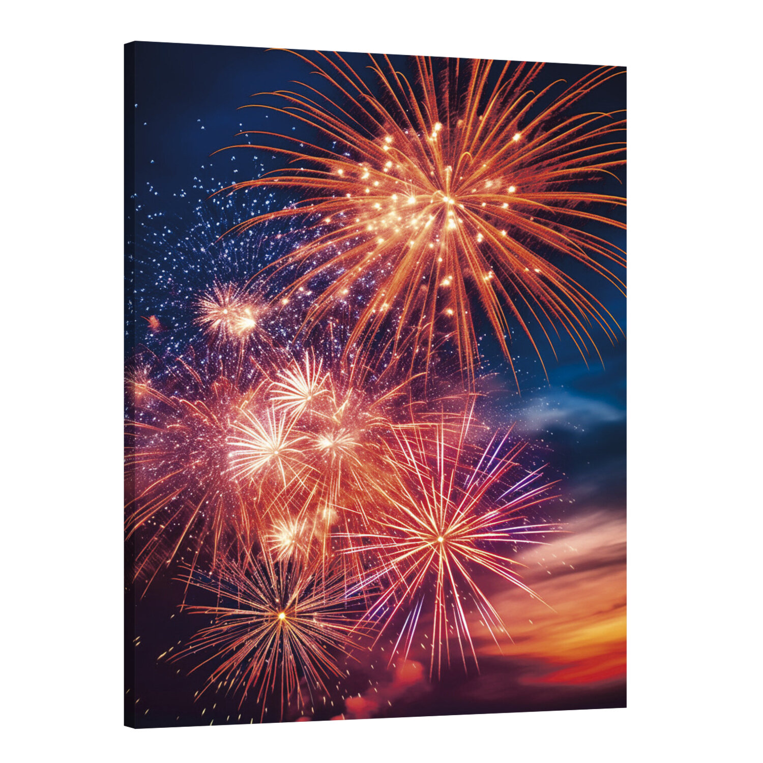 Интерьерная картина 50х70 "Фейерверк"