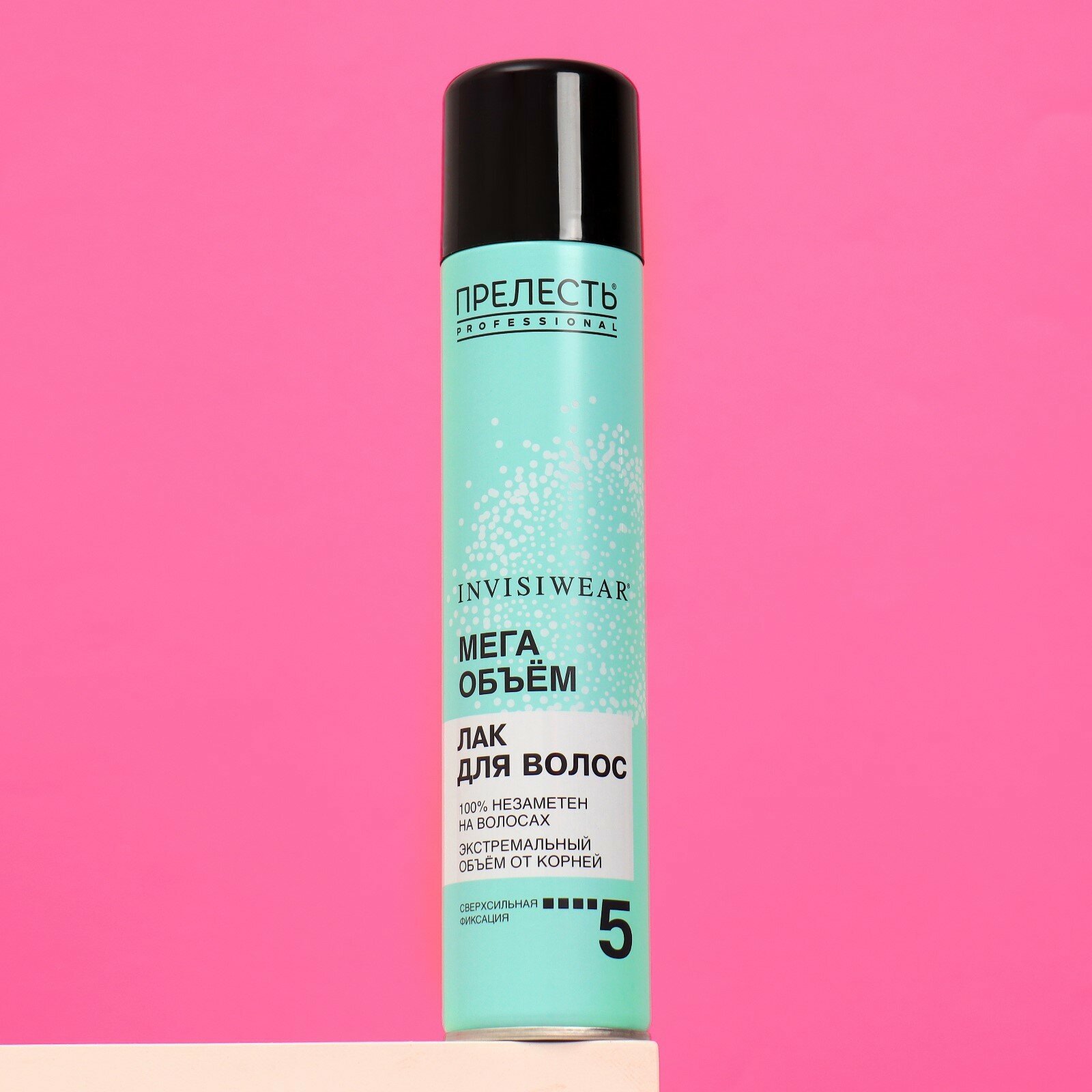 Лак для волос Прелесть Professional Invisiwear «Мегаобъем», 300 мл