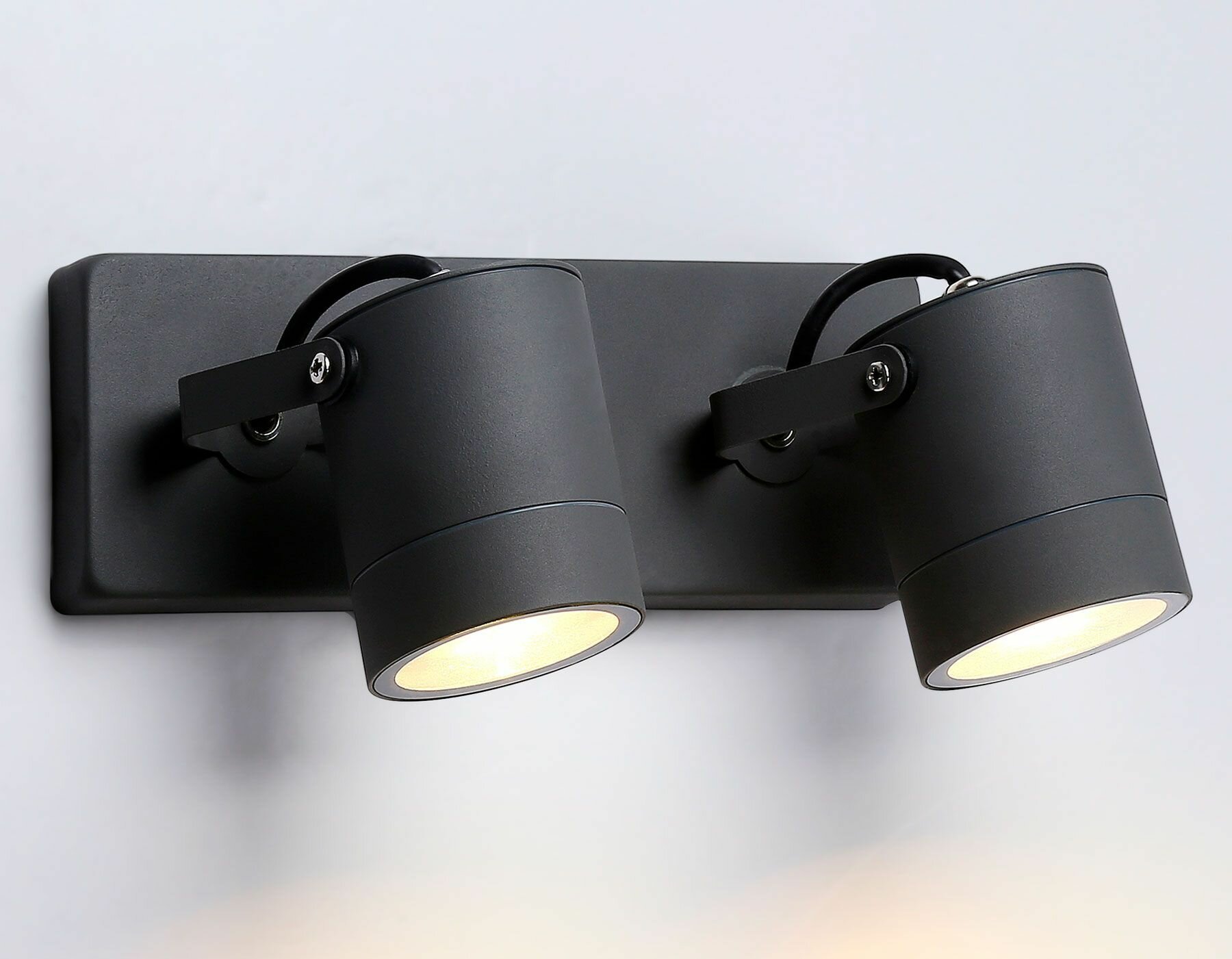 Уличный настенный поворотный архитектурный светильник, IP54 GU10/2 max 35W 250*80*85, серый