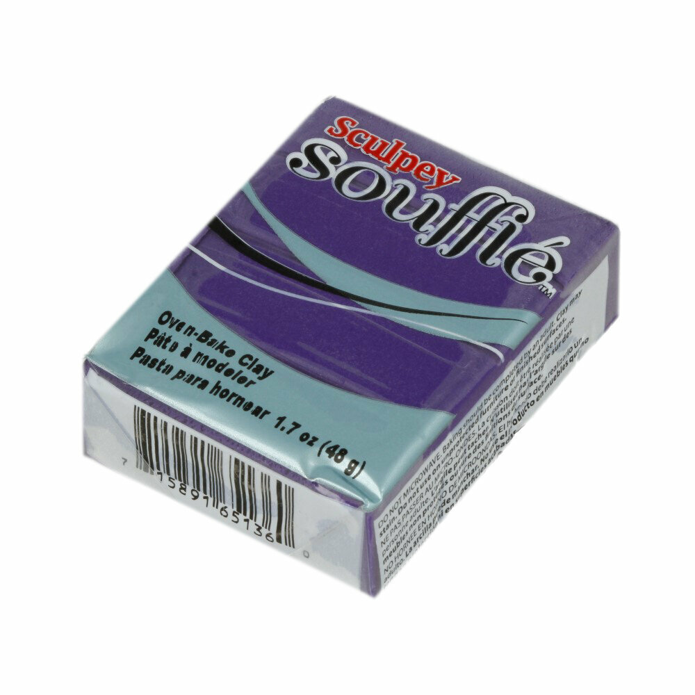 Sculpey Souffle полимерная глина SU 48 г 6513 фиолетовый