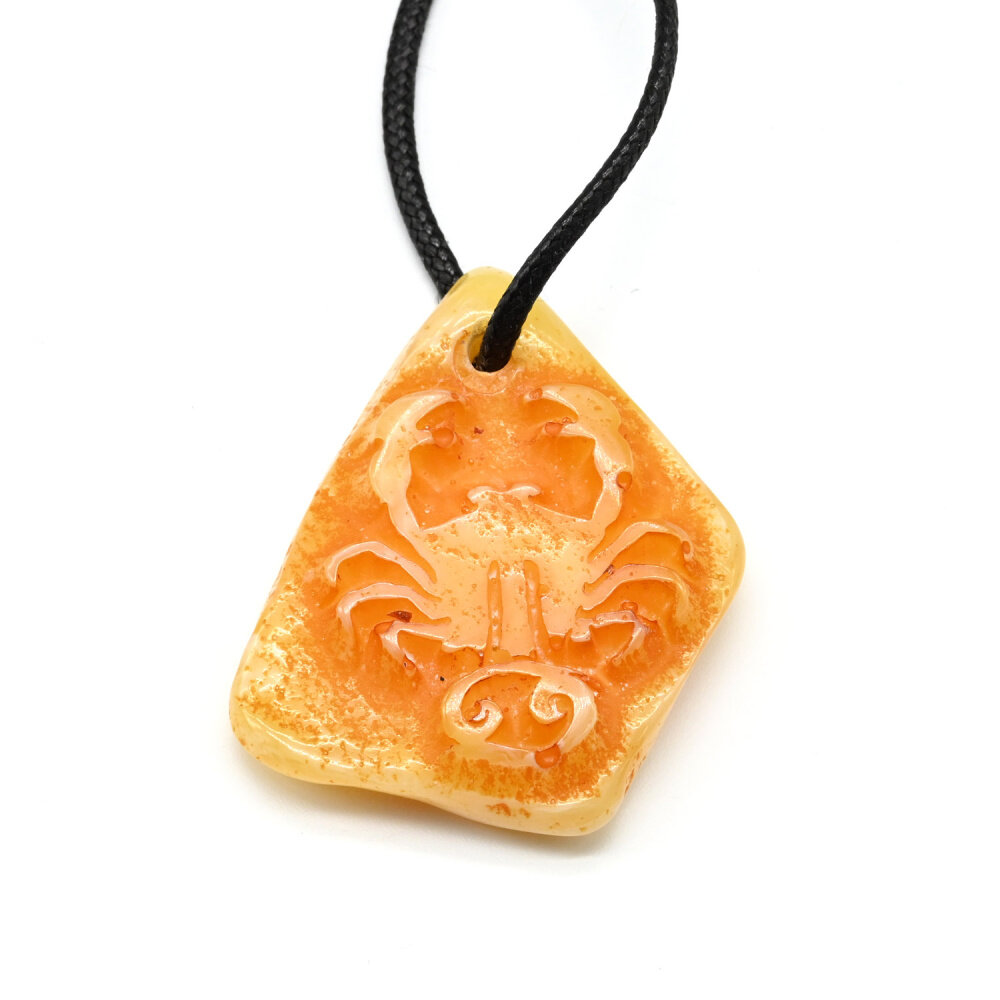 Подвеска, янтарь синтетический