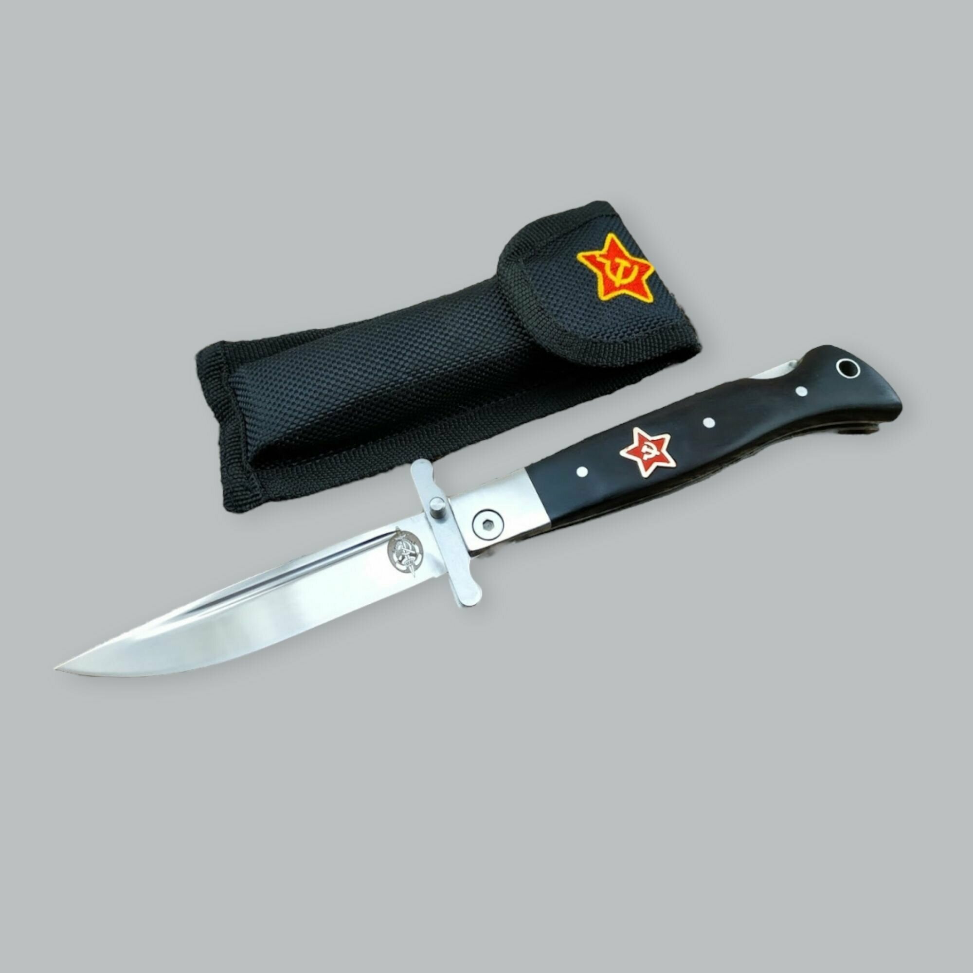 Складной нож Финка НКВД со звездой сталь С440