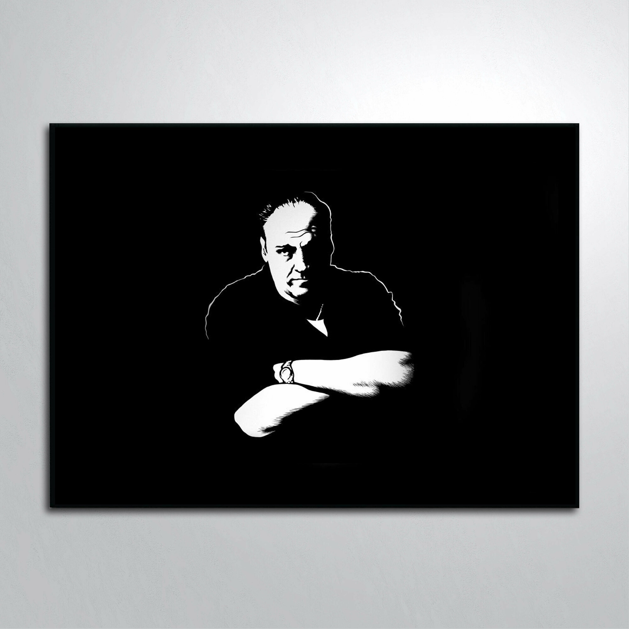 Постер без рамы/Сериал Клан Сопрано Тони Минимализм The Sopranos (А2/420х594)