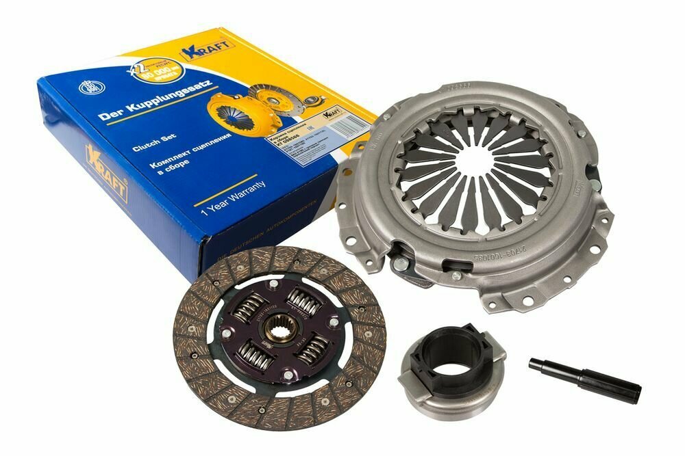 Комплект сцепления для ВАЗ 2190 Лада Гранта, LADA Granta (тросовый привод КПП) комплект метизы + смазка арт KT098566