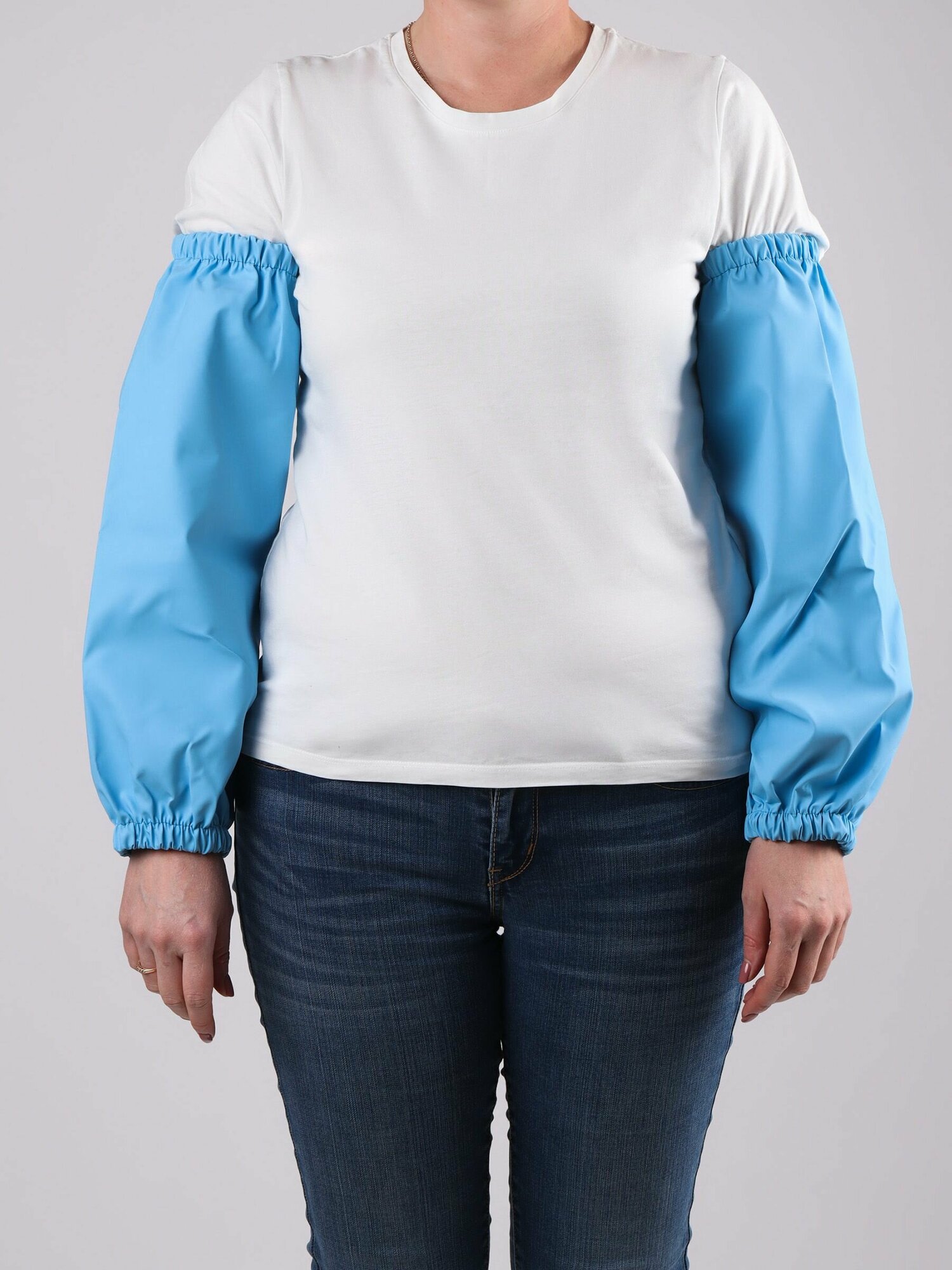 Нарукавники KNIFECUT ПВХ влагозащитные, для садоводов, для рисования, синие