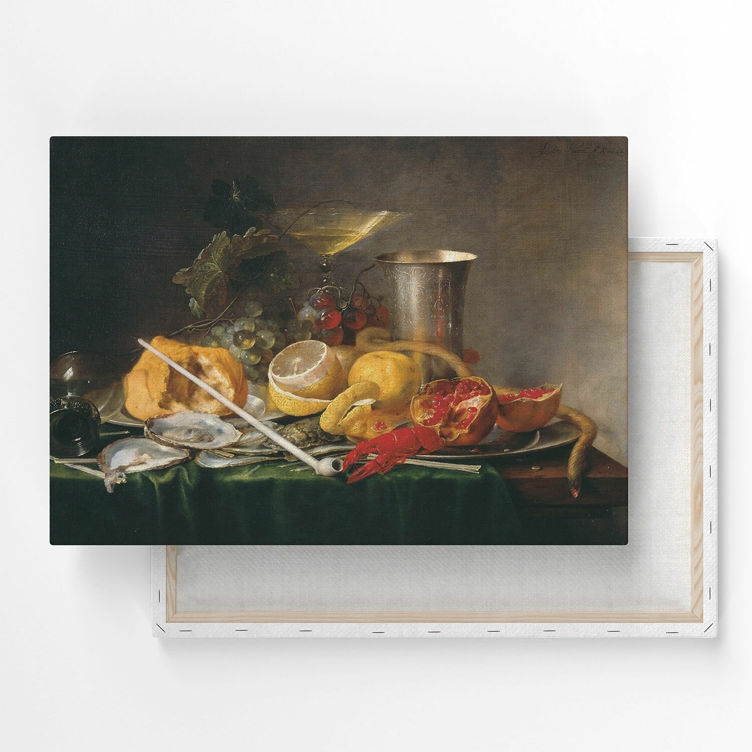 Картина на холсте, репродукция / Ян Давидс де Хем - Still Life, Breakfast / Размер 30 x 40 см