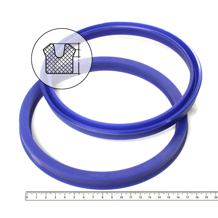 Манжета гидравлическая 160х180х15 (манжета цилиндра 180*160*15) тип UN PU (полиуретан)