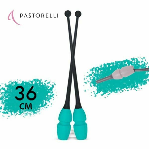 Булавы PASTORELLI 36см. 04227 Чёрно-тиффани "MASHA"