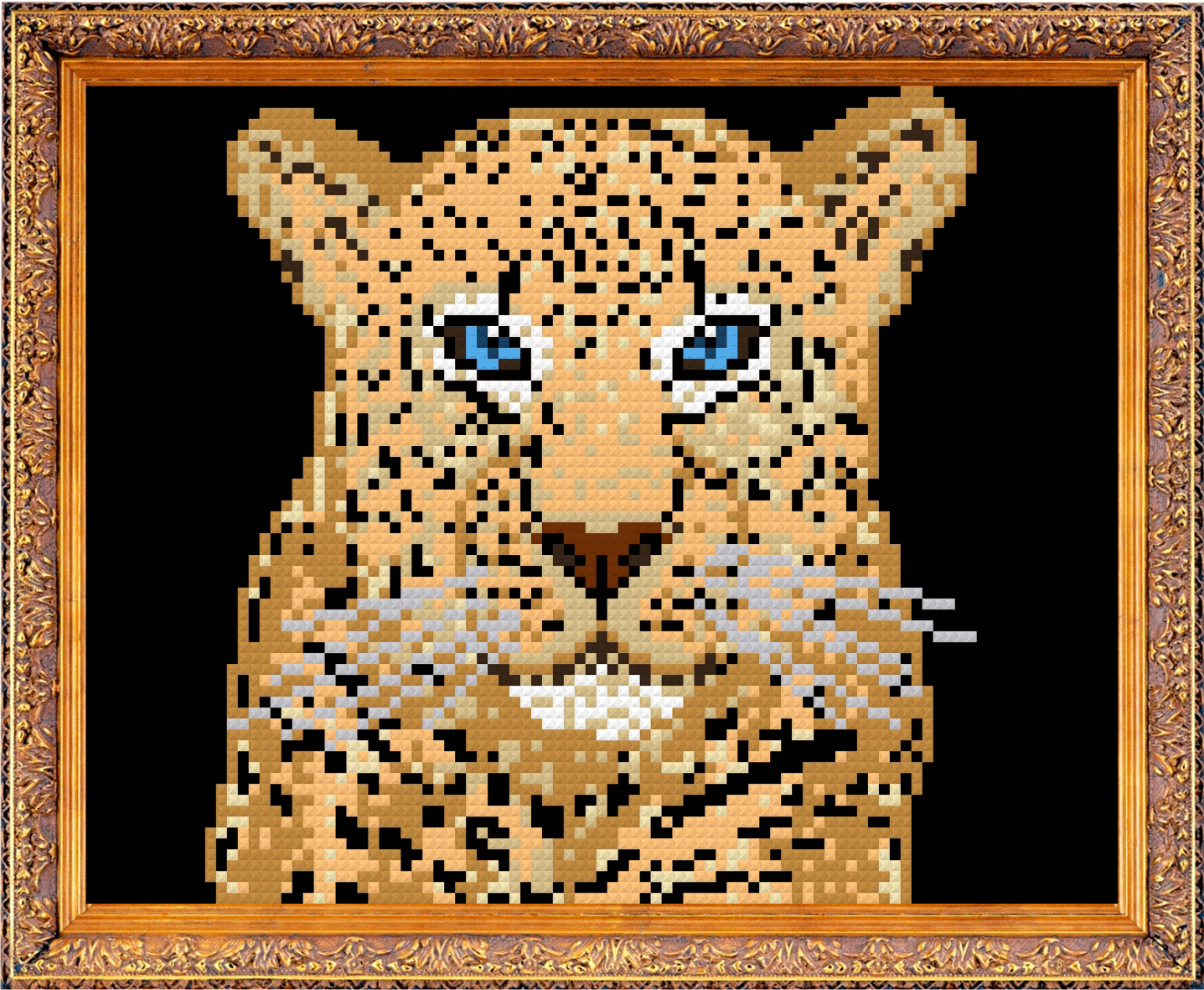 Алмазная мозаика "Леопард", 23х28 см, животные М-017