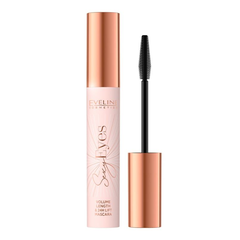 Тушь для ресниц Eveline Cosmetics Sexy eyes, объем и удлиненение, цвет: экстра черный, 7 мл
