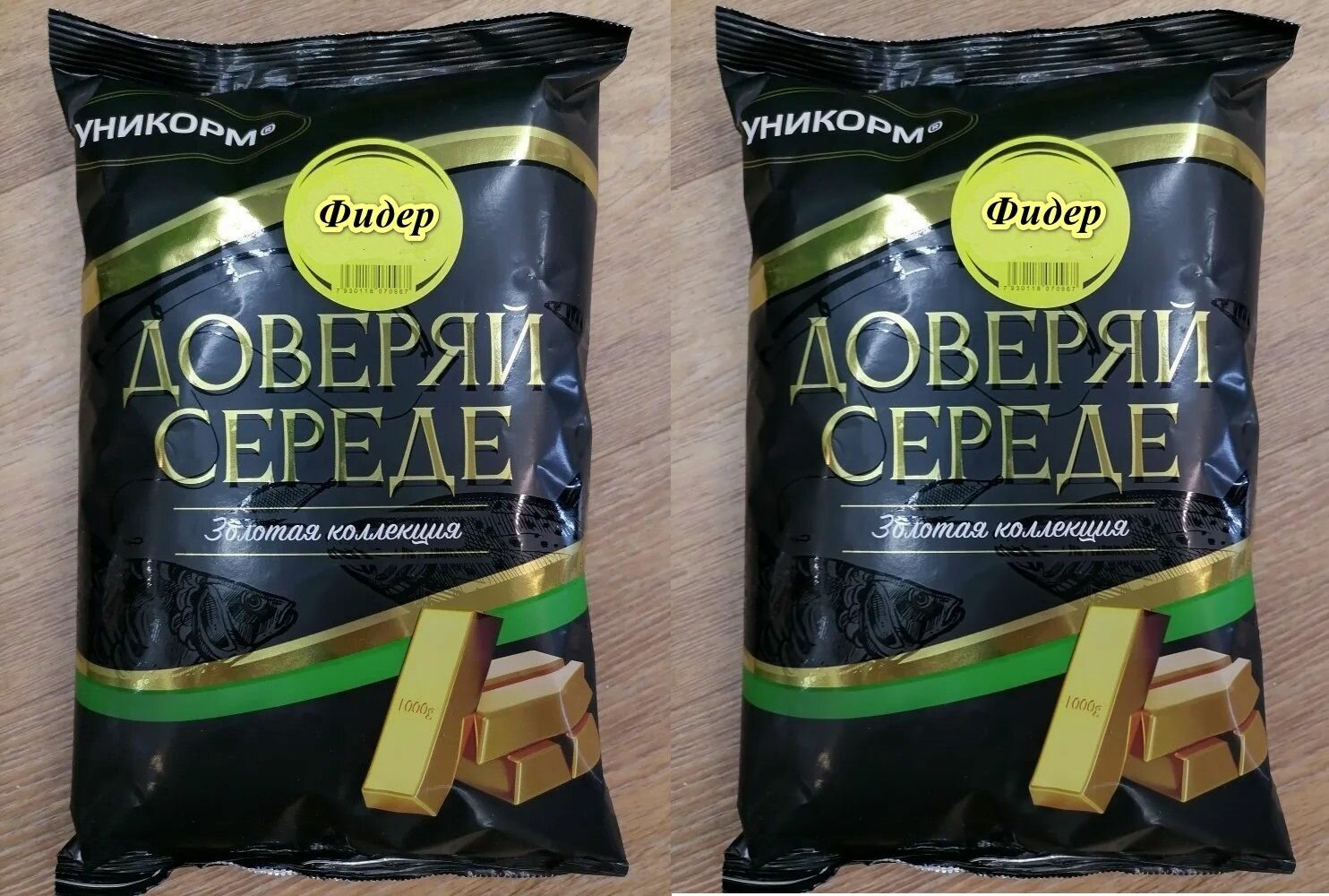 Прикормка уникорм Золотая коллекция Премиум 1кг Фидер 2 Упаковки