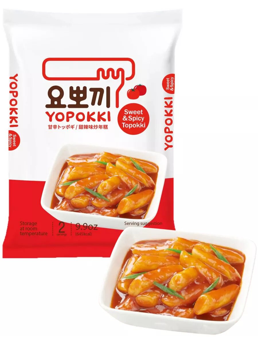 Рисовые Клёцки Токпокки в сладко-остром соусе 240 г