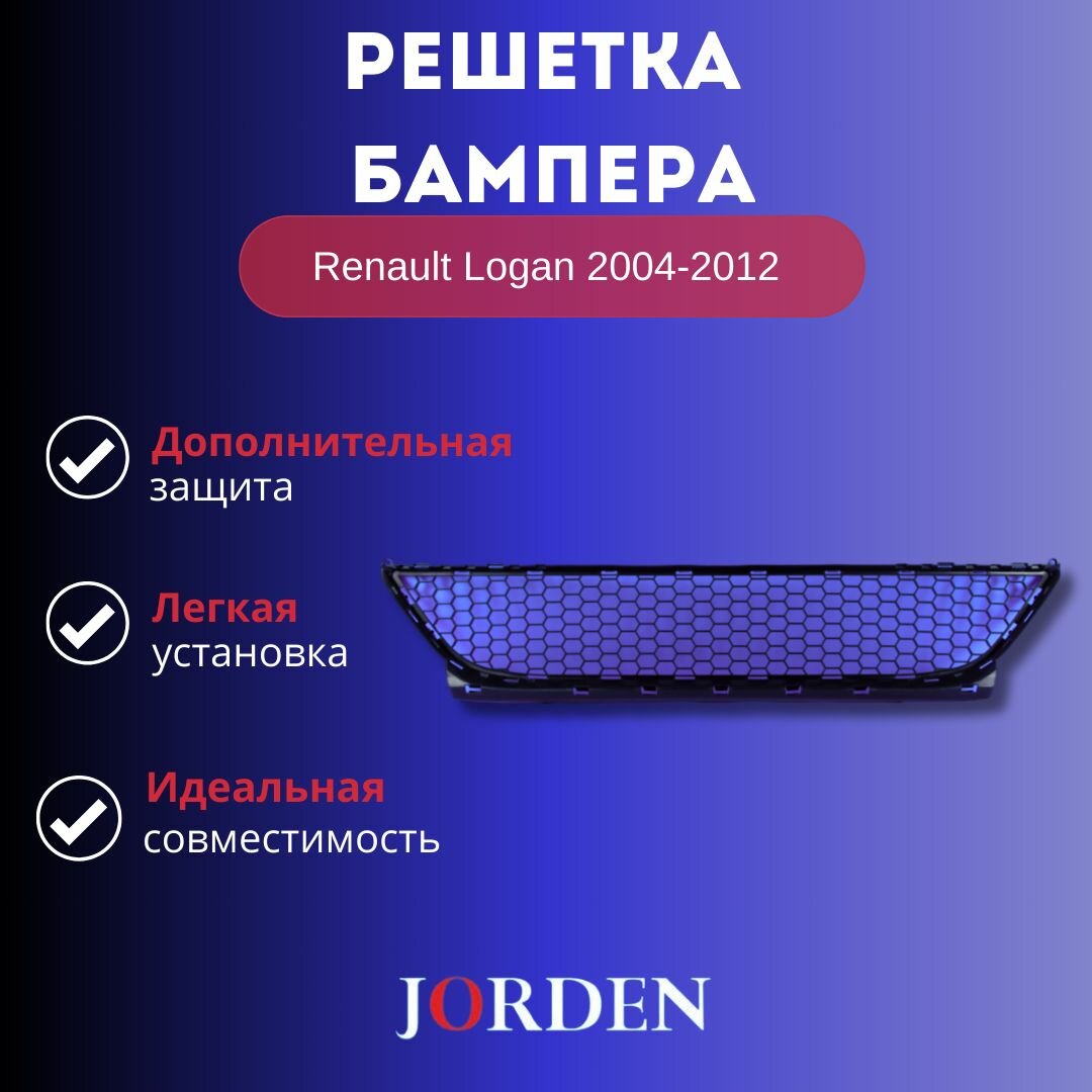 Решетка бампера Renault Logan 1 2009 2015 8200752803
