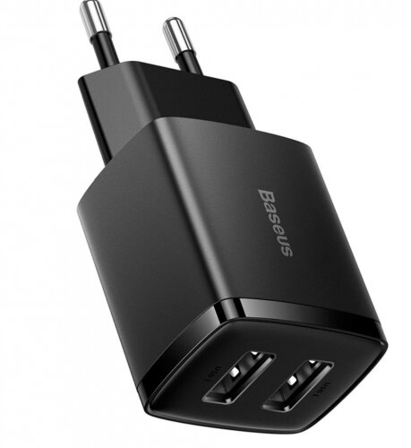 Сетевое зарядное устройство Baseus Compact Charger 10.5 Вт, EU, черный