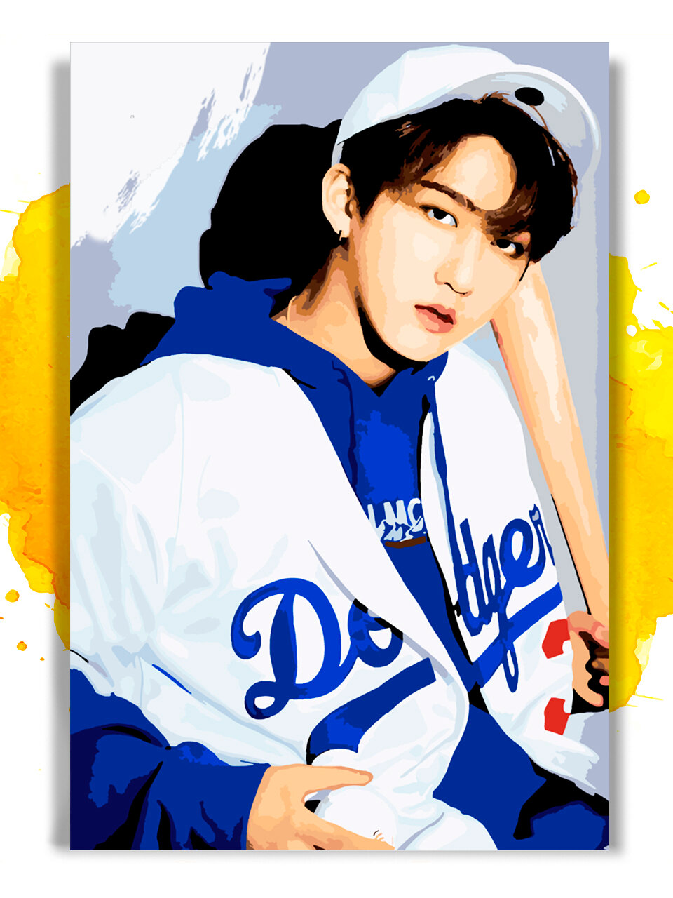 Картина по номерам на холсте Stray Kids Чанбин 5 stars, 40 х 60 см