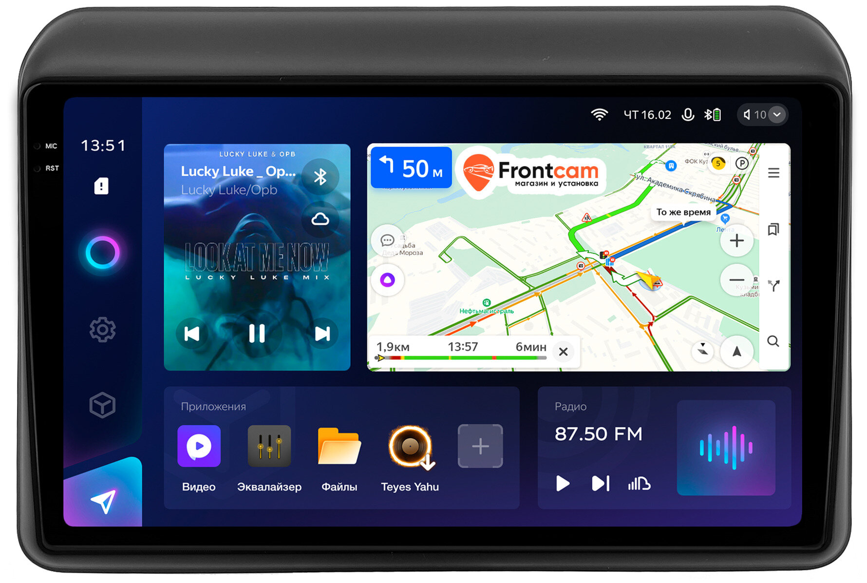 Штатная магнитола Suzuki Ertiga 2 2018-2024 (матовая) Teyes CC3 2K 4/64 9.5" RM-9-0390 Android 10 (4G-SIM, DSP, QLed)