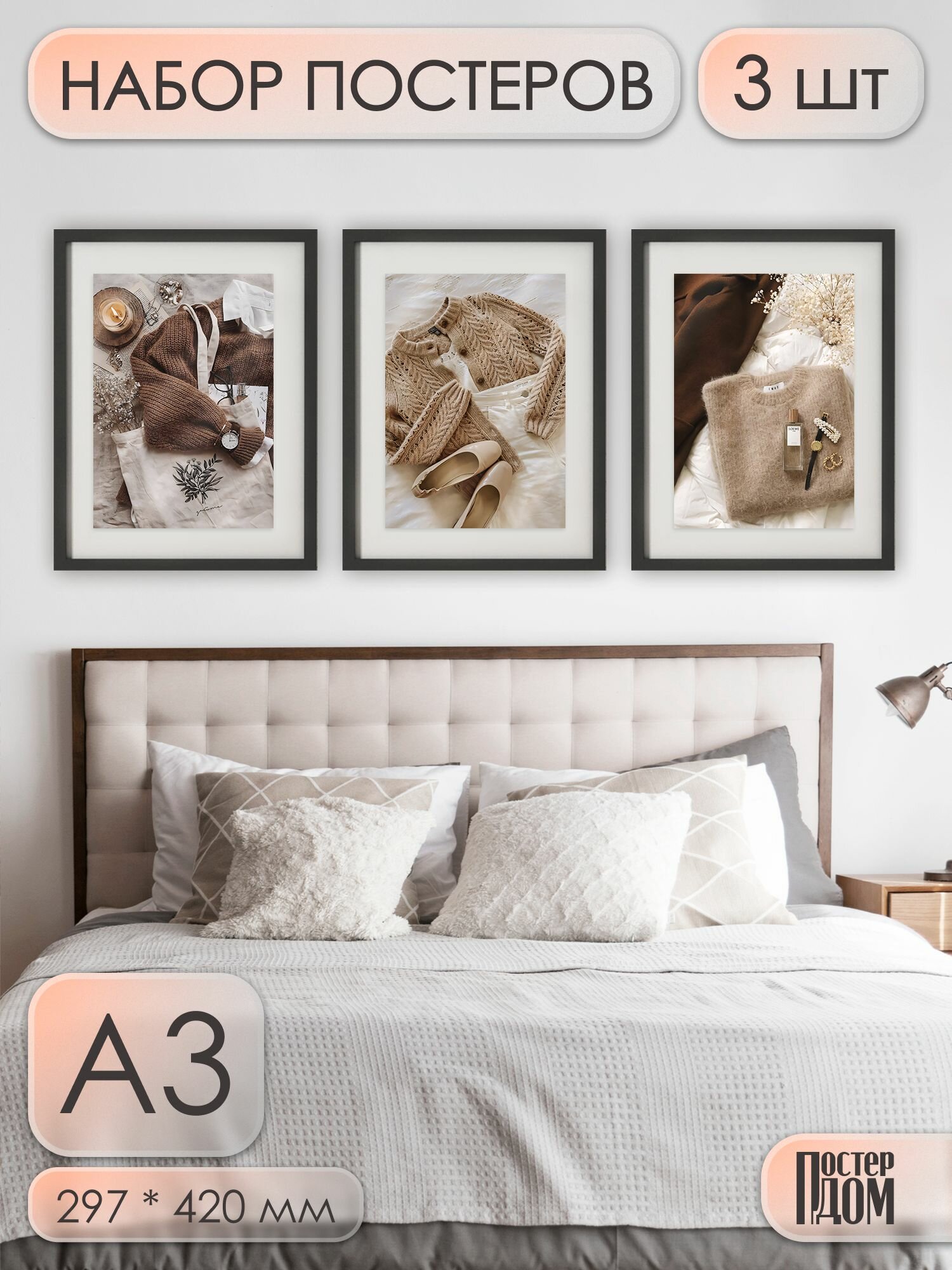 Постеры интерьерные на стену эстетика одежды