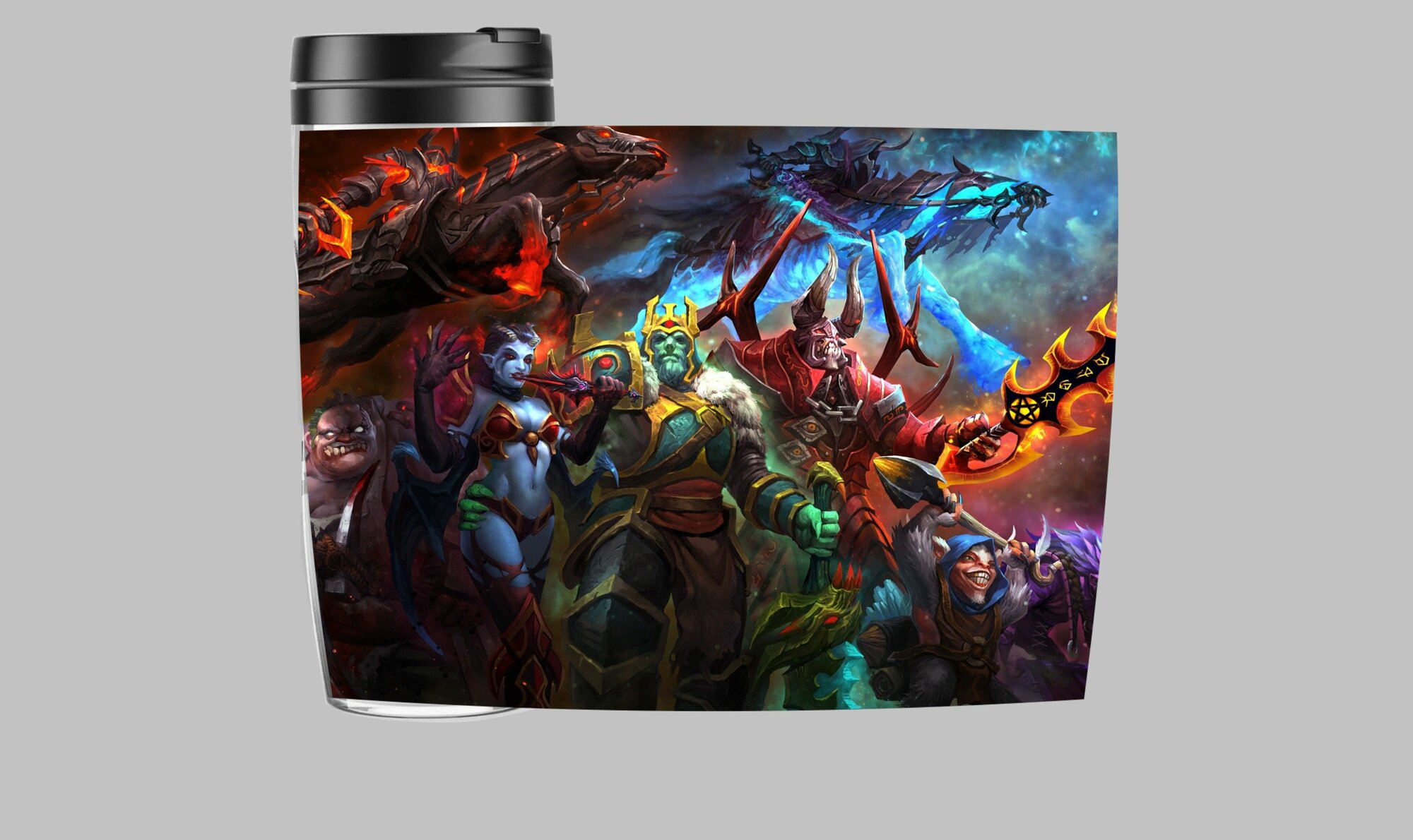 Термостакан с принтом "Дота 2"