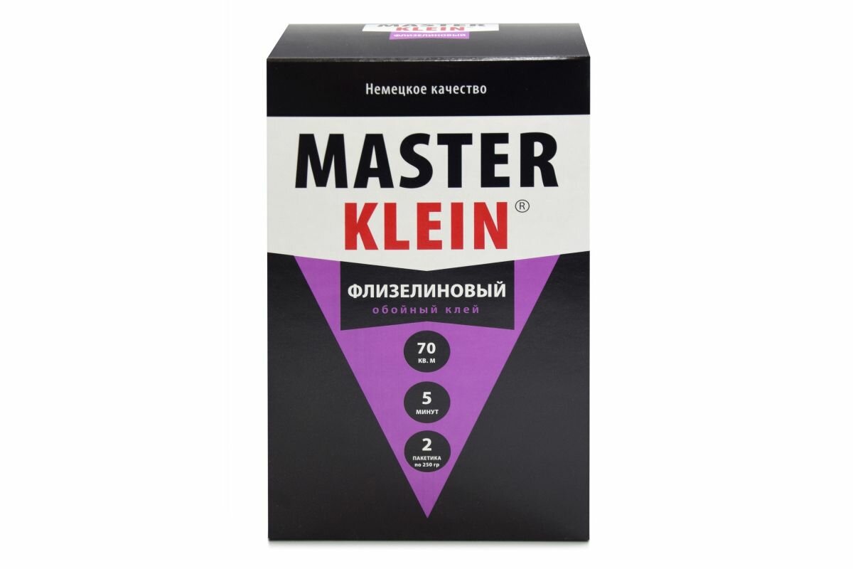 Обойный клей для флизелиновых обоев Master Klein 500гр жест. пачка 11603372