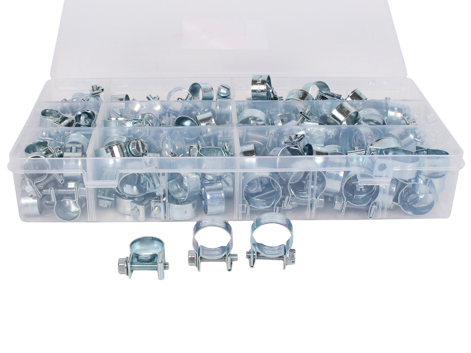 Набор хомутов силовых одноболтовых 7-18мм 135 предметов AR-NHSL135P