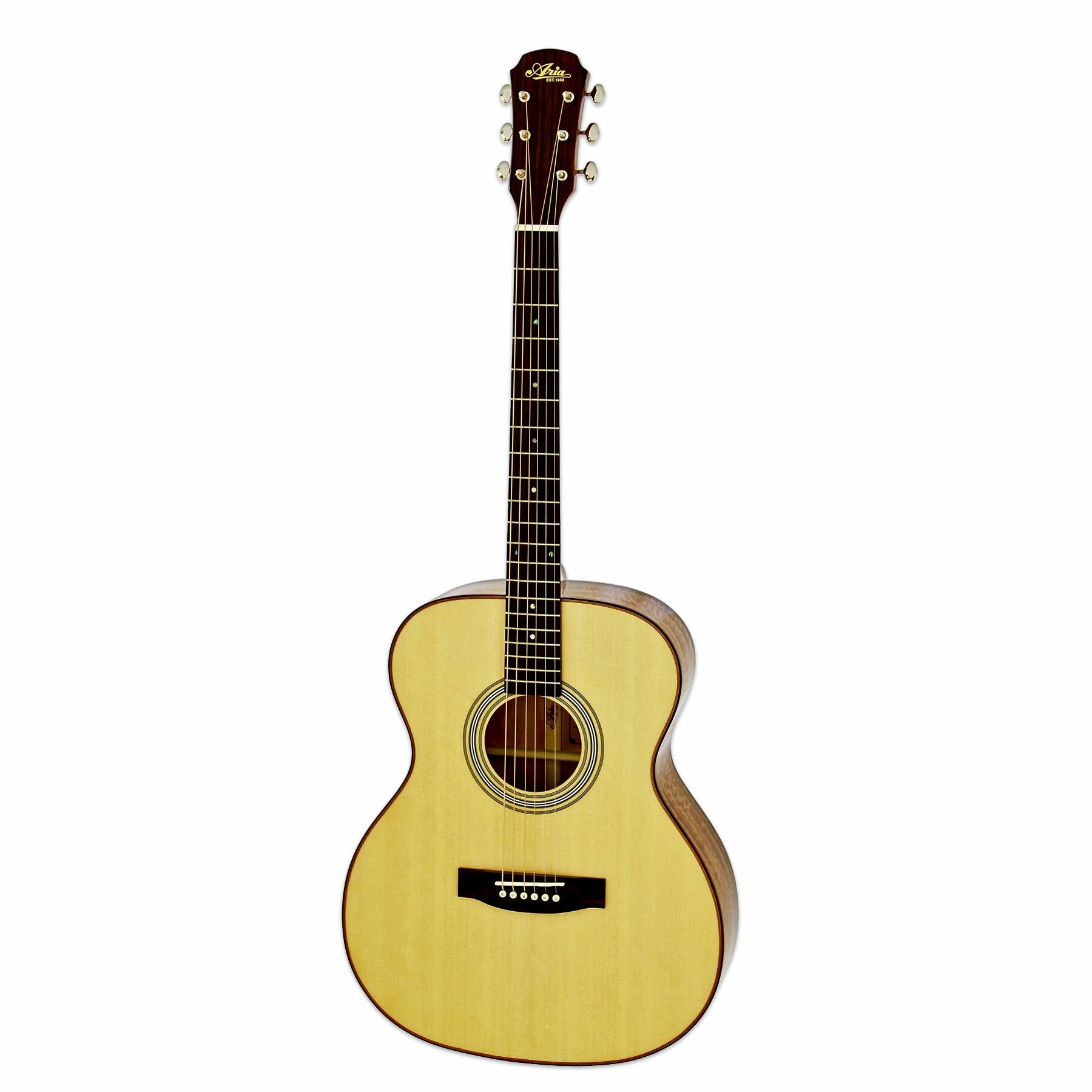 Акустическая гитара Aria 209 N, 20 ладов, корпус Ель/Манго, гриф Махагон