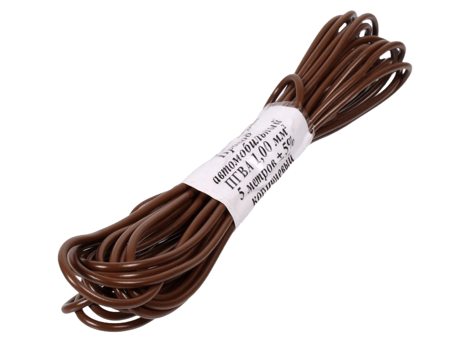 Провод автомобильный монтажный ПГВА 5м S-1.00мм коричневый